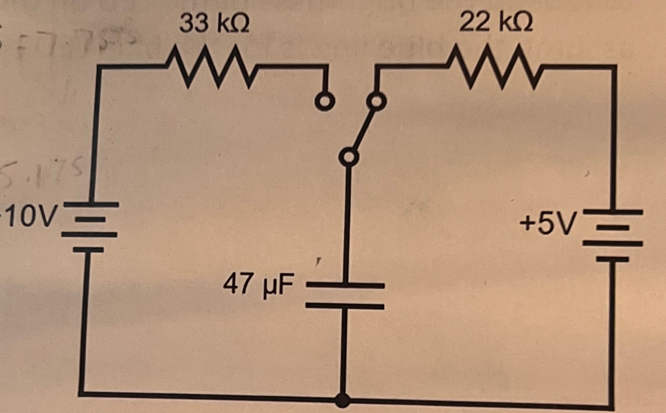 Here we see a capacitor connected through a toggle | Chegg.com