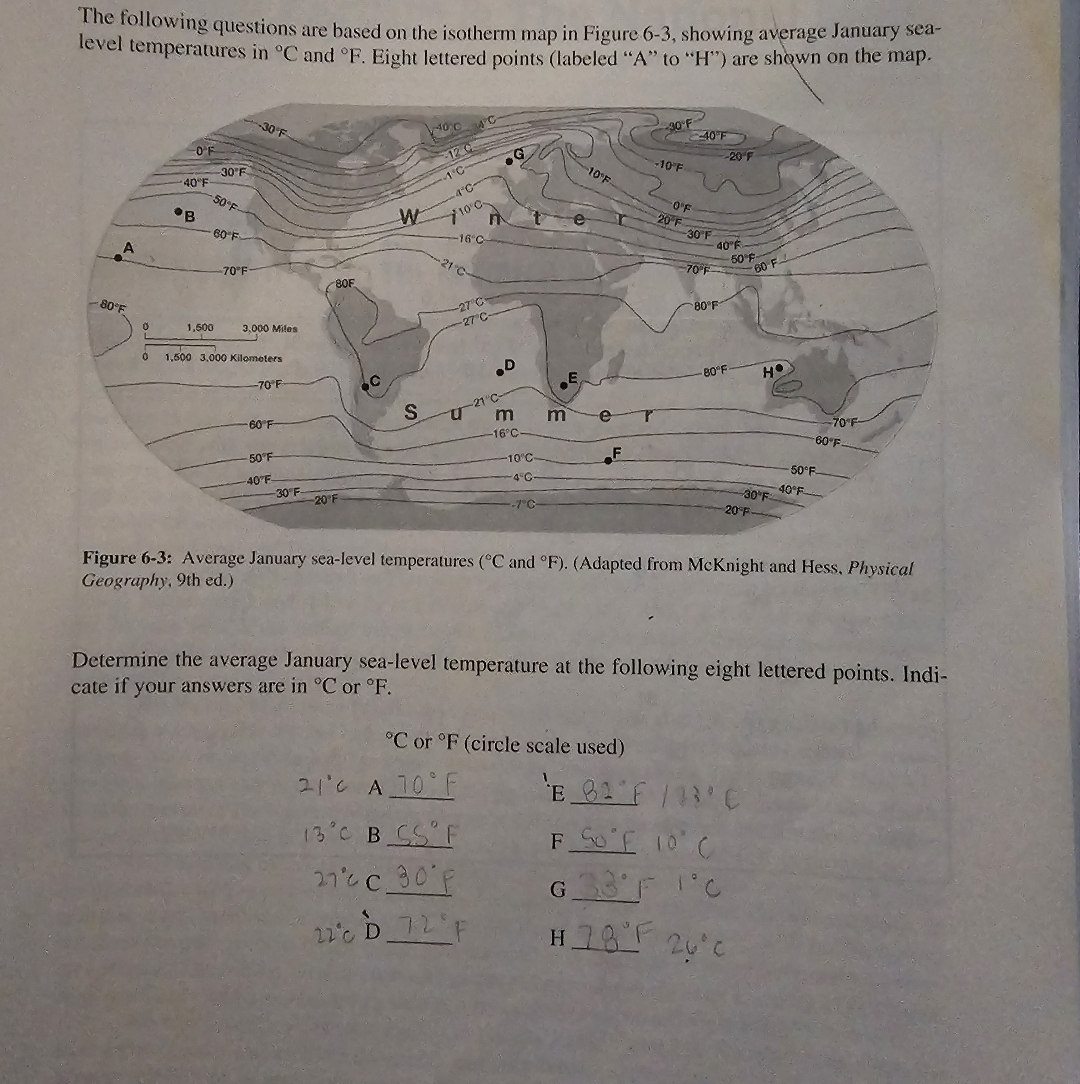 Solved The Following Questions Are Based On The Isotherm Map