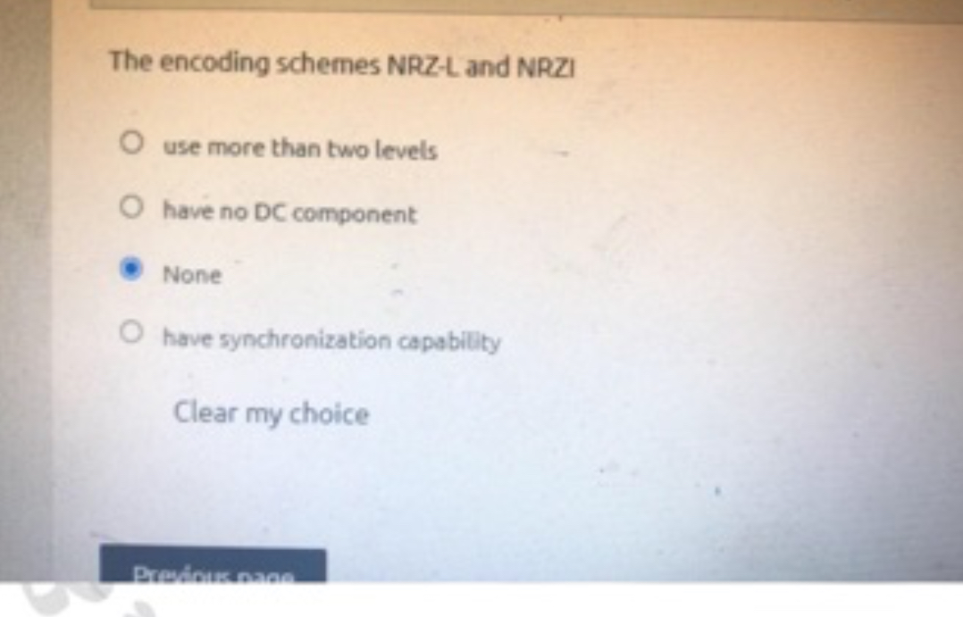 Solved The encoding schemes NRZ-L and NRZI use more than two | Chegg.com