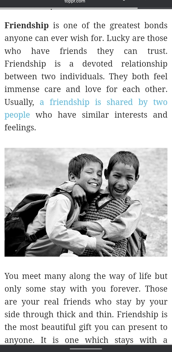 Solved Find a noun Friendship is one of the greatest bonds | Chegg.com