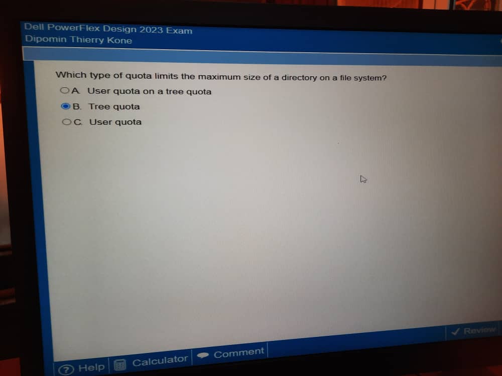Solved Which type of quota limits the maximum size of a | Chegg.com