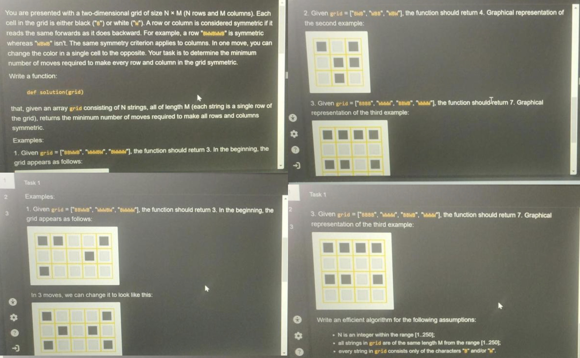 Solved You are presented with a two-dimensional grid of size | Chegg.com