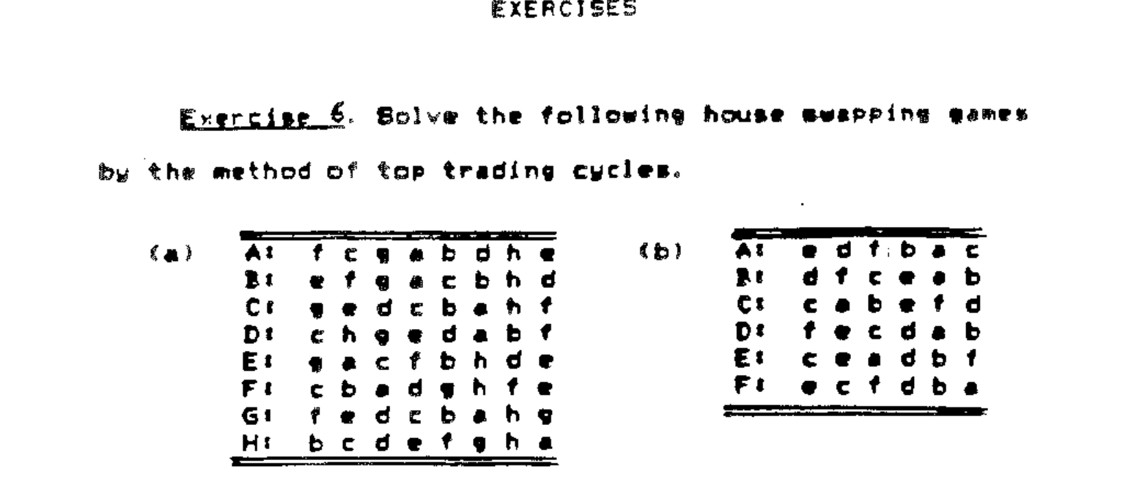 EXERCJSESErercise 6 . ﻿Bolve the following house | Chegg.com