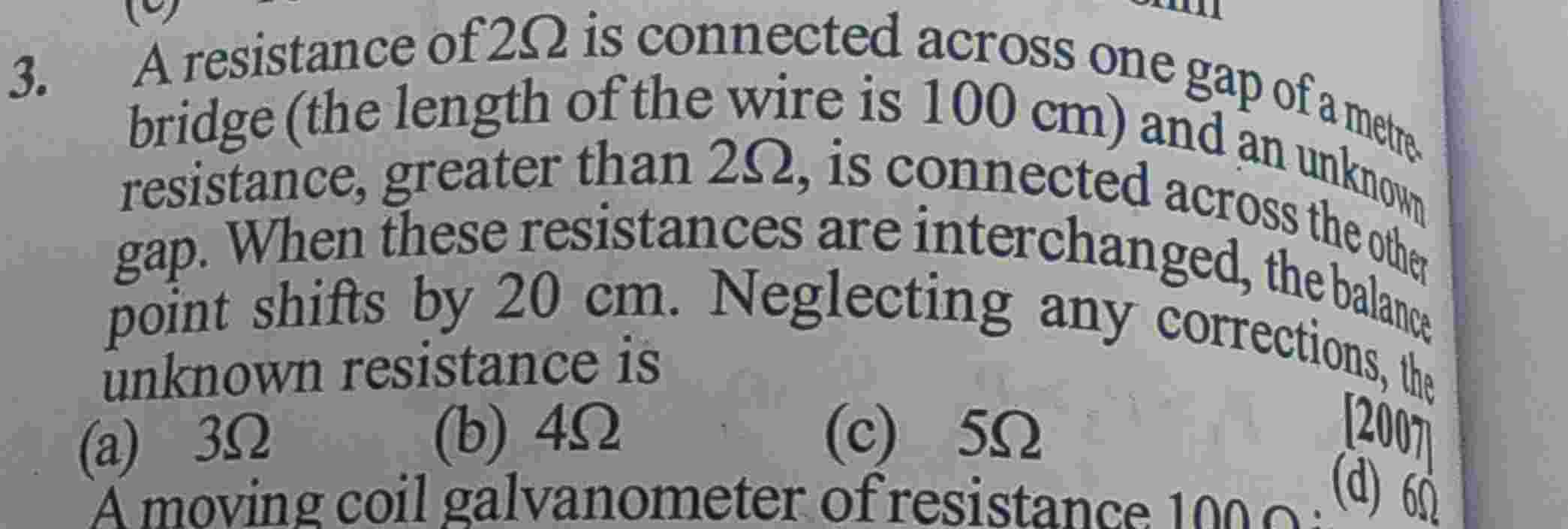 Solved code class="asciimath">A resistance of 2\Omega is | Chegg.com