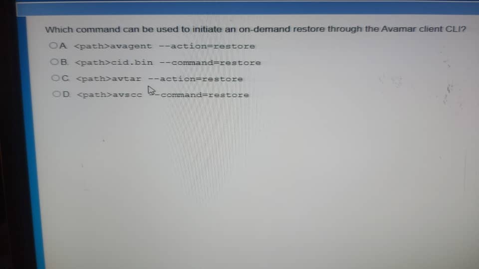 Solved Which command can be used to initiate an on-demand | Chegg.com