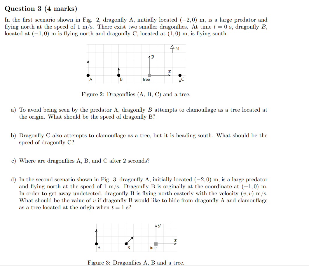 Solved Question 3 (4 ﻿marks) ﻿In the first scenario shown in | Chegg.com