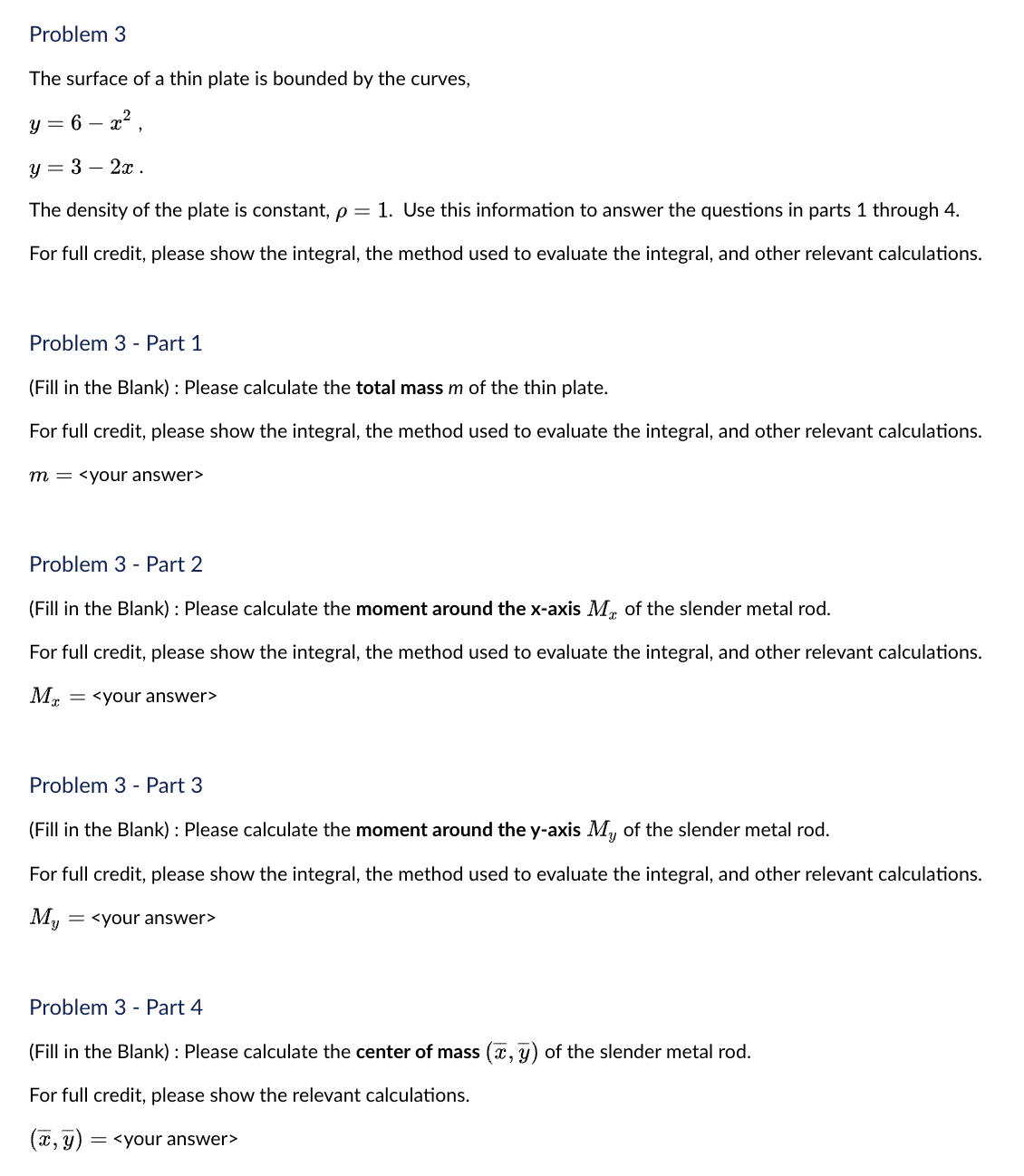 Solved Need help with both Problems. | Chegg.com