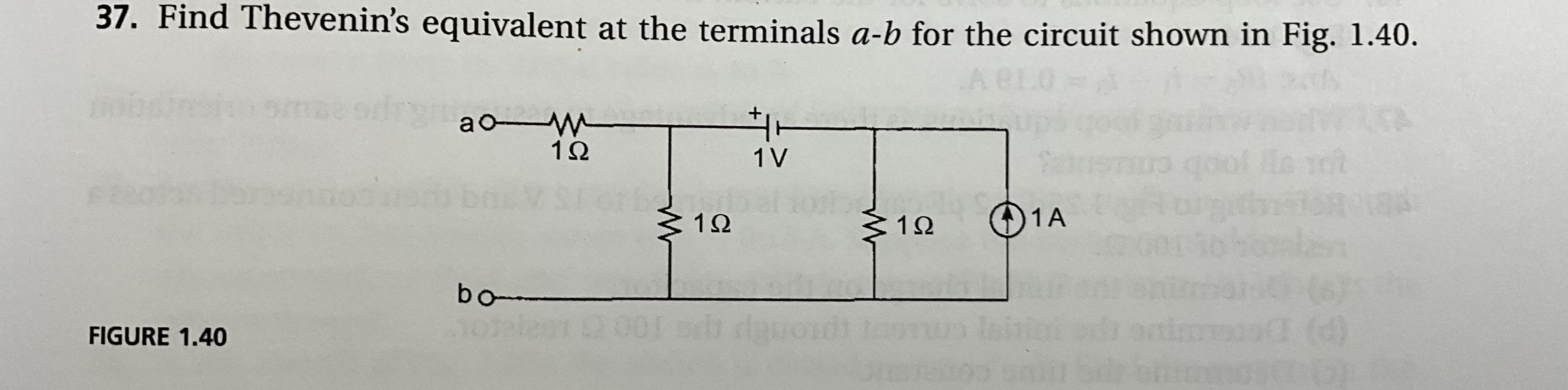 Solved Find Thevenin's equivalent at the terminals a-b ﻿for | Chegg.com