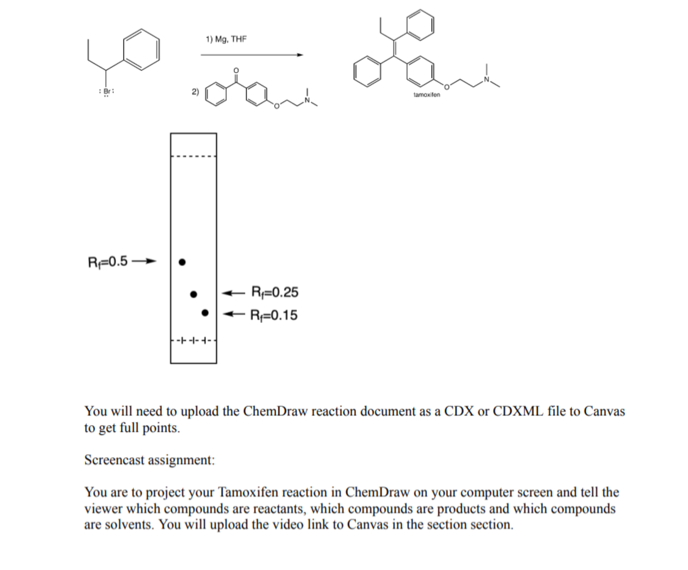 Solved You are to project your Tamoxifen reaction in | Chegg.com