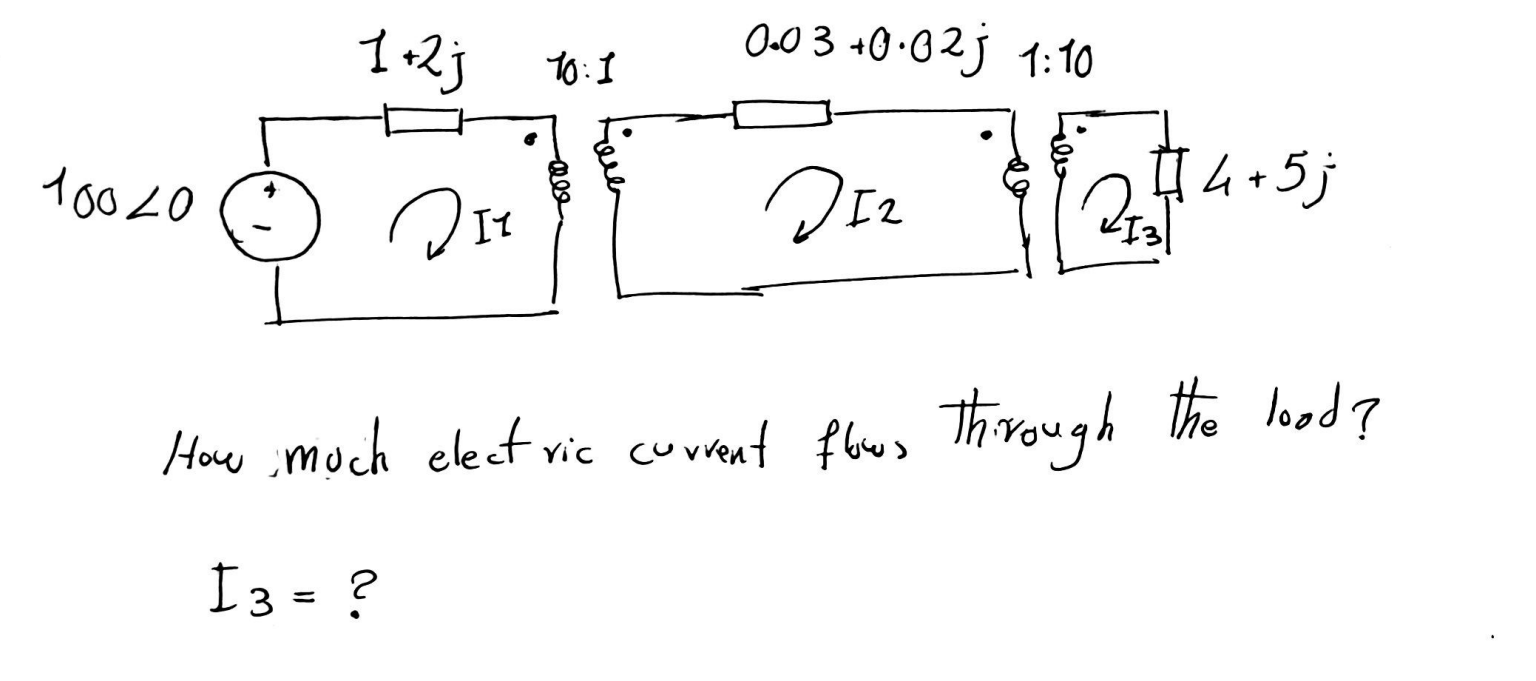 Solved How much electric current flow through the load? I3= | Chegg.com