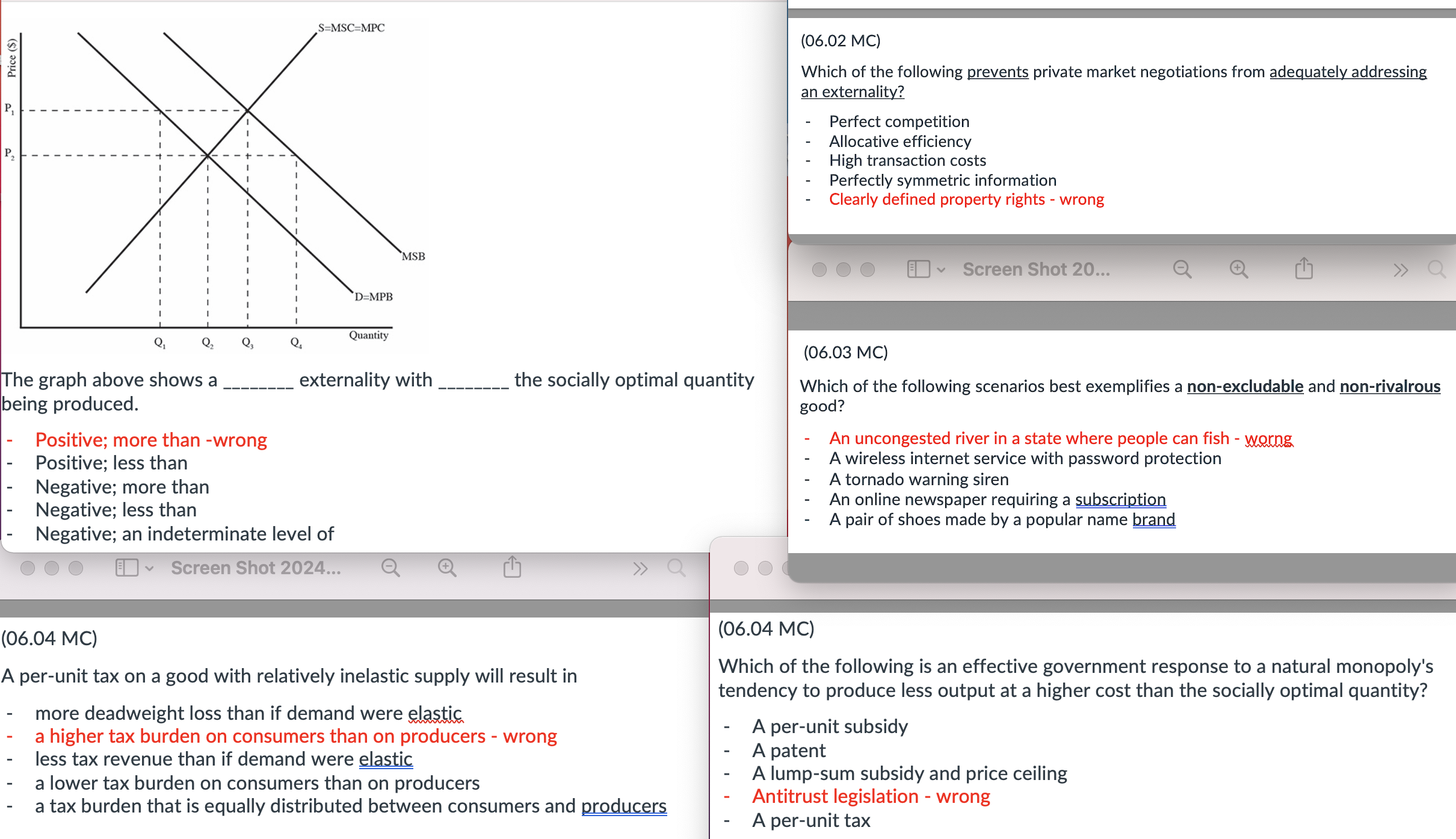 Solved MicroeconomicsPlease help me with these questions I | Chegg.com