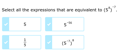 Solved code class="asciimath">Select all the expressions | Chegg.com