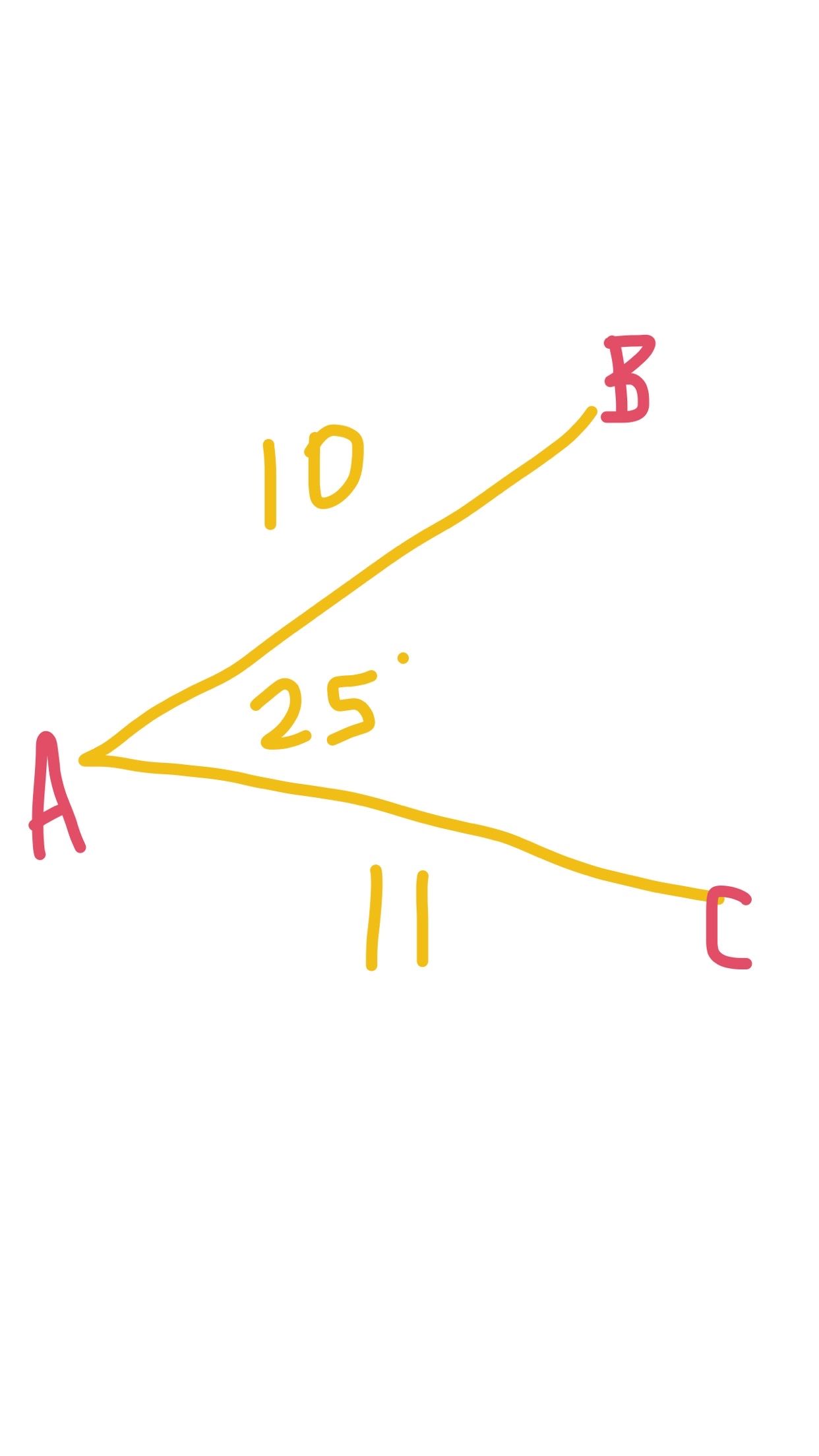 Solved Find the two possible side lengths for BC | Chegg.com