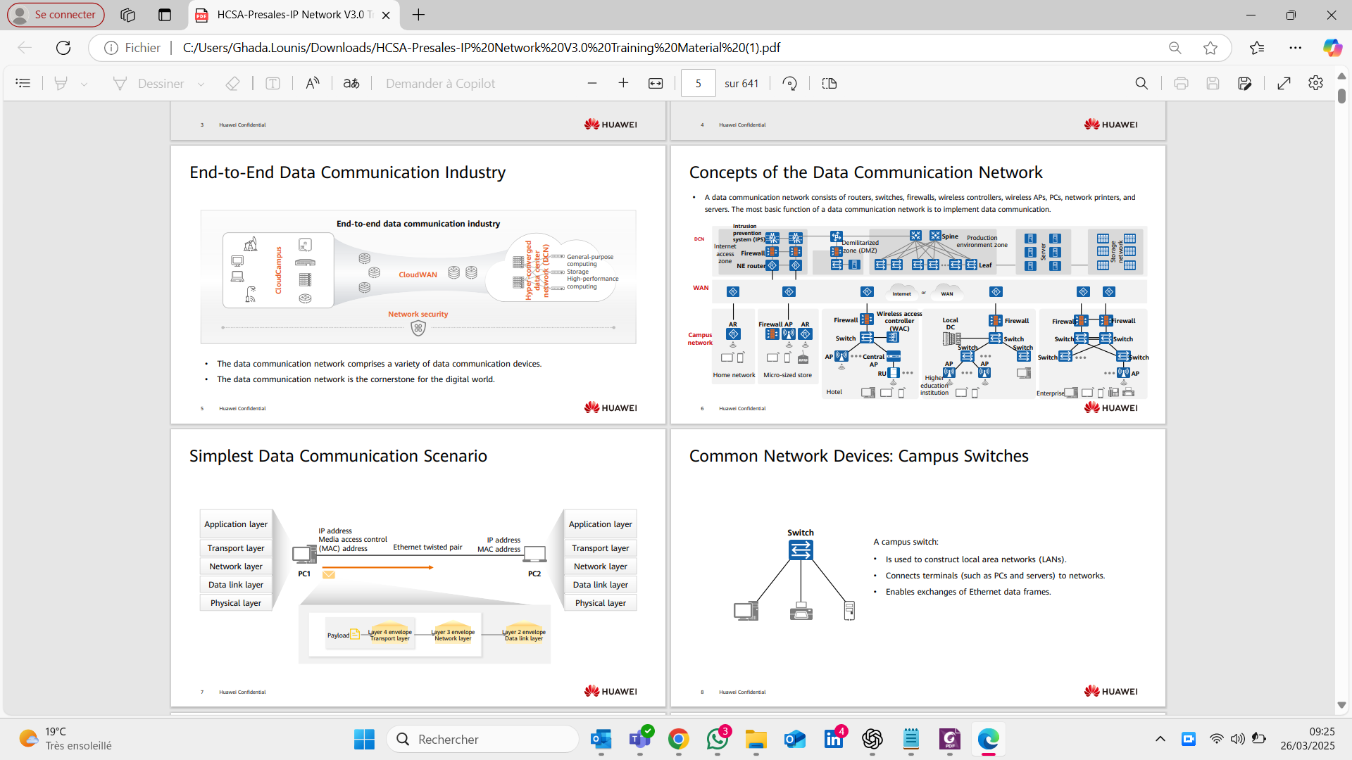 Solved End-to-End Data Communication Industry The data | Chegg.com