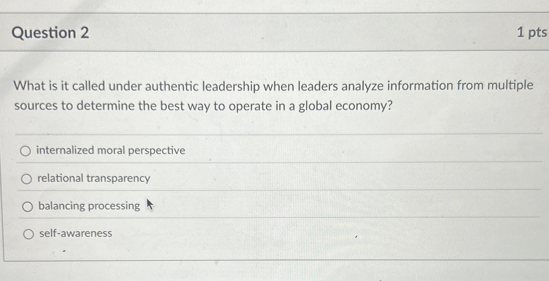 Solved Question 21 ﻿ptsWhat is it called under authentic | Chegg.com