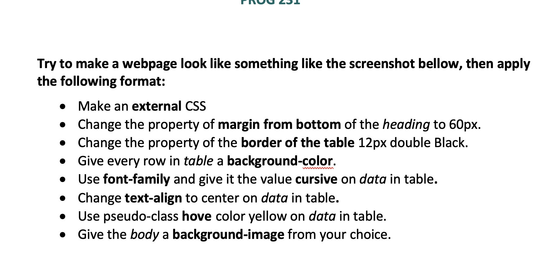 Solved Try to make a webpage look like something like the | Chegg.com