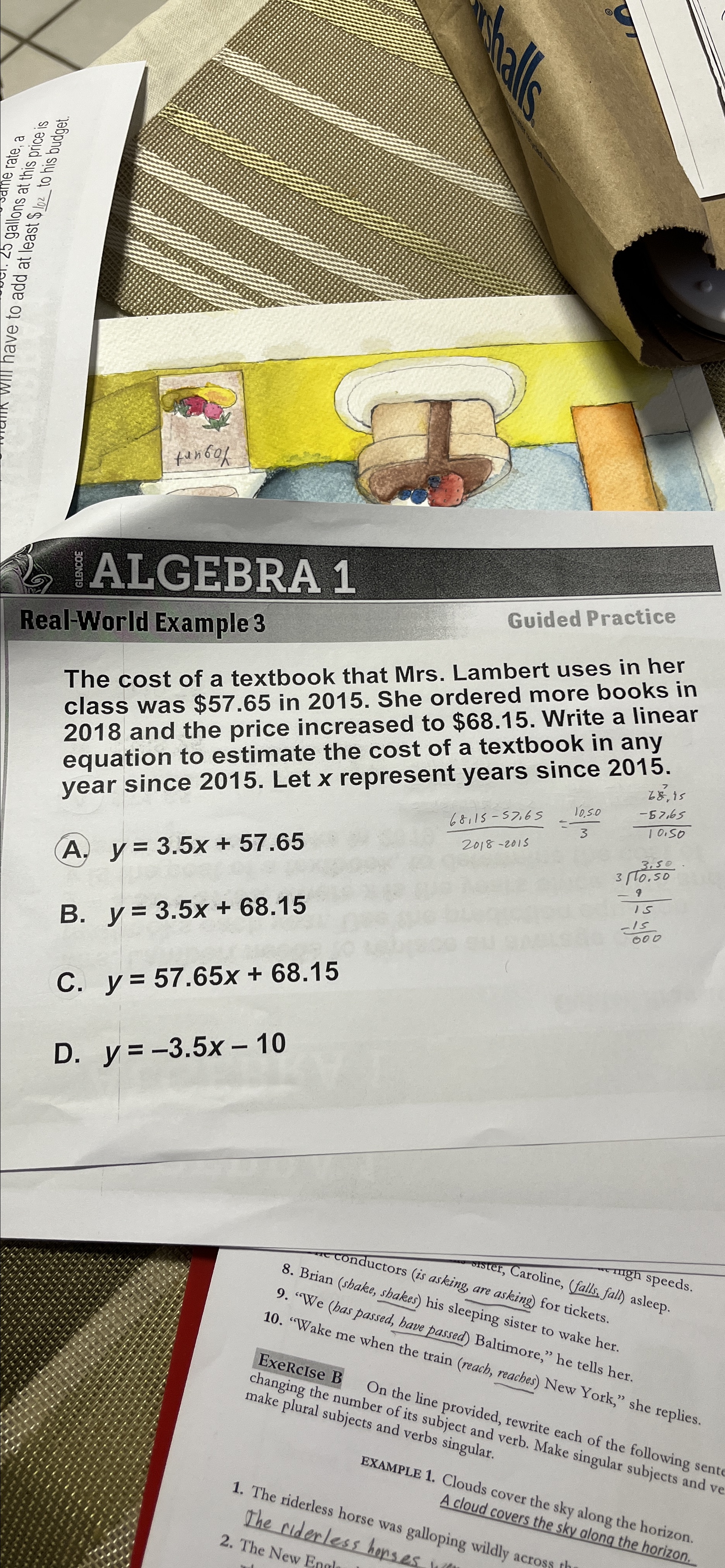 Solved Real-World Example 3Guided PracticeThe cost of a | Chegg.com