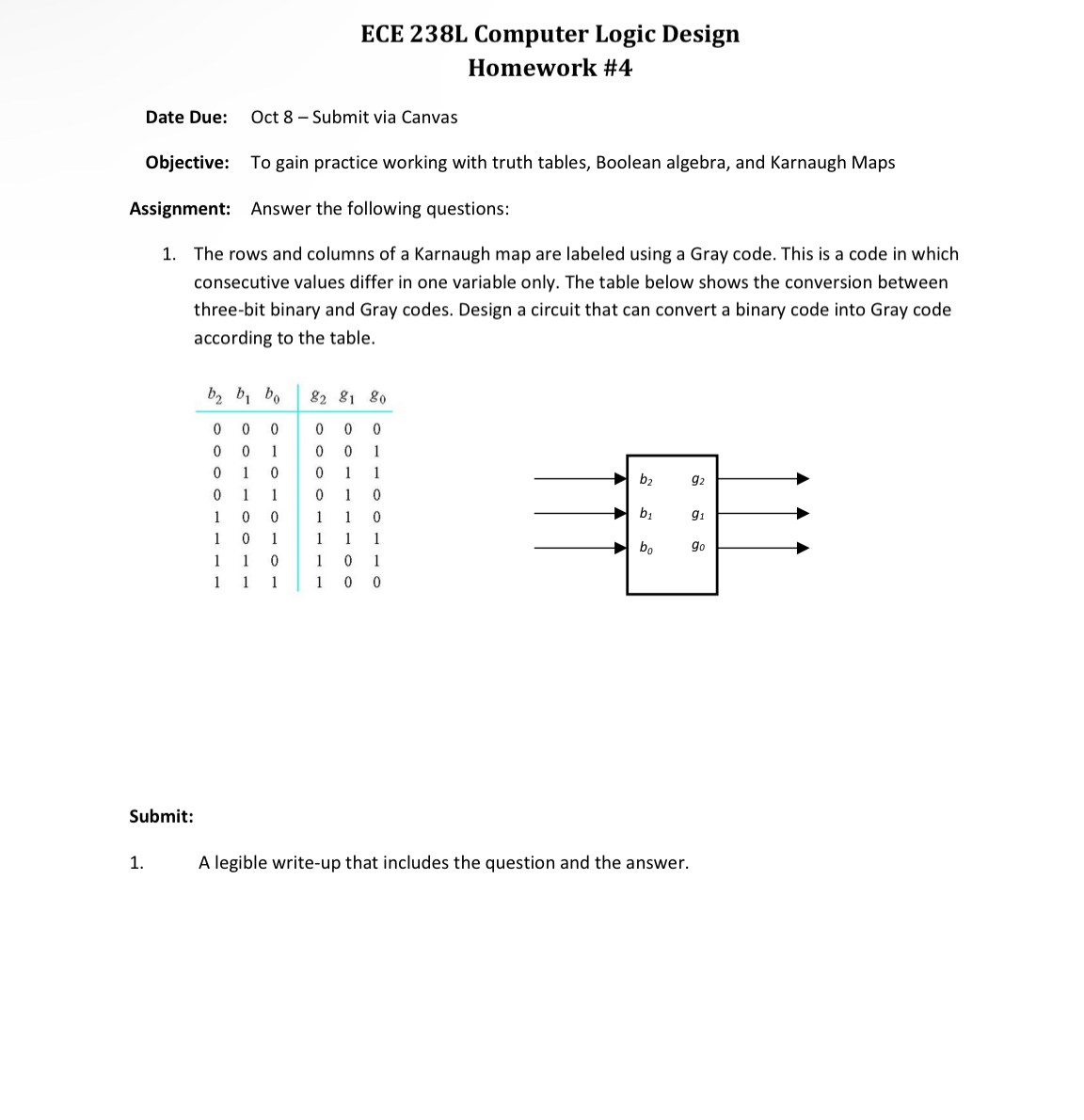 Solved ECE 238L Computer Logic DesignHomework #4Date Due: | Chegg.com